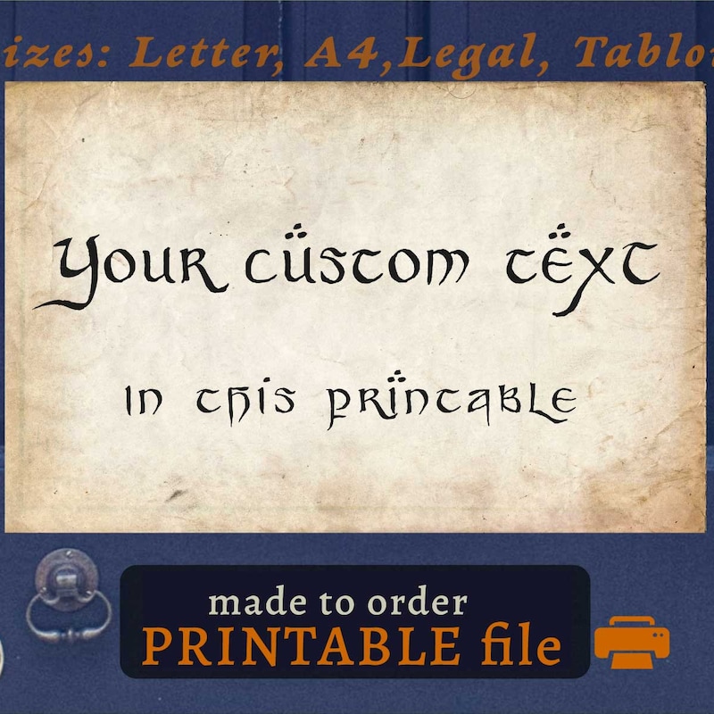 Medieval Custom Signs - Etsy