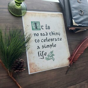 Pair of Hobbitcore Prints, INSTANT DOWNLOAD Decor, Cottagecore Wall Art ...
