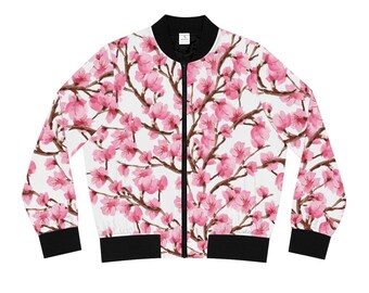 Cherry Bomber Jacket - Etsy