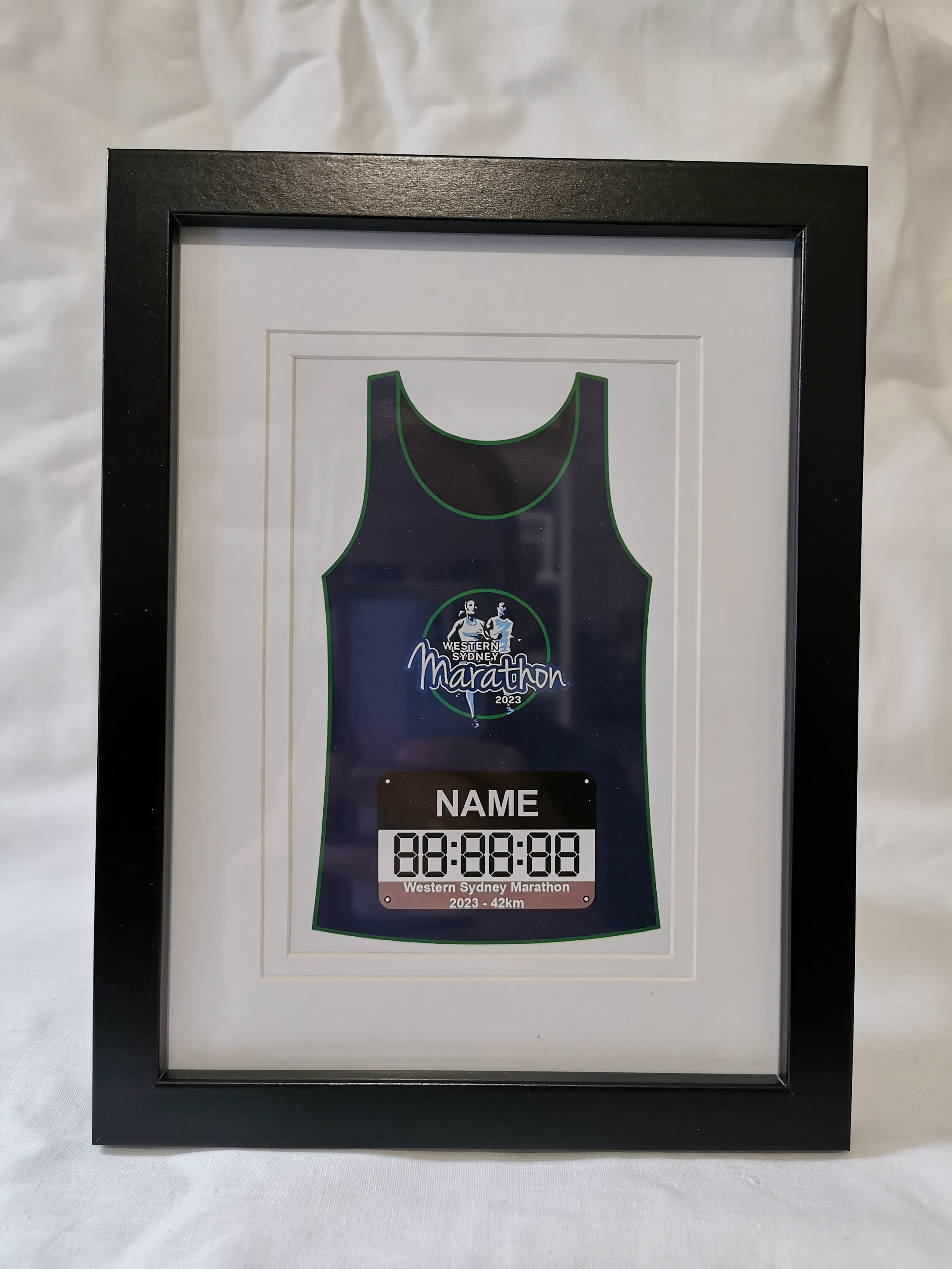 Custom Framed Running Finishers Singlet - Etsy