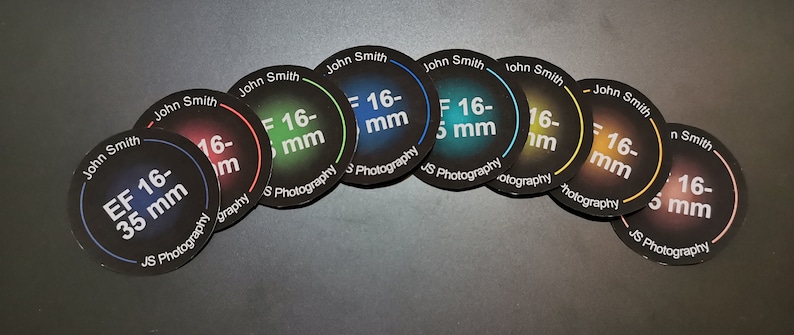 Camera Lens Cap Labels - Etsy