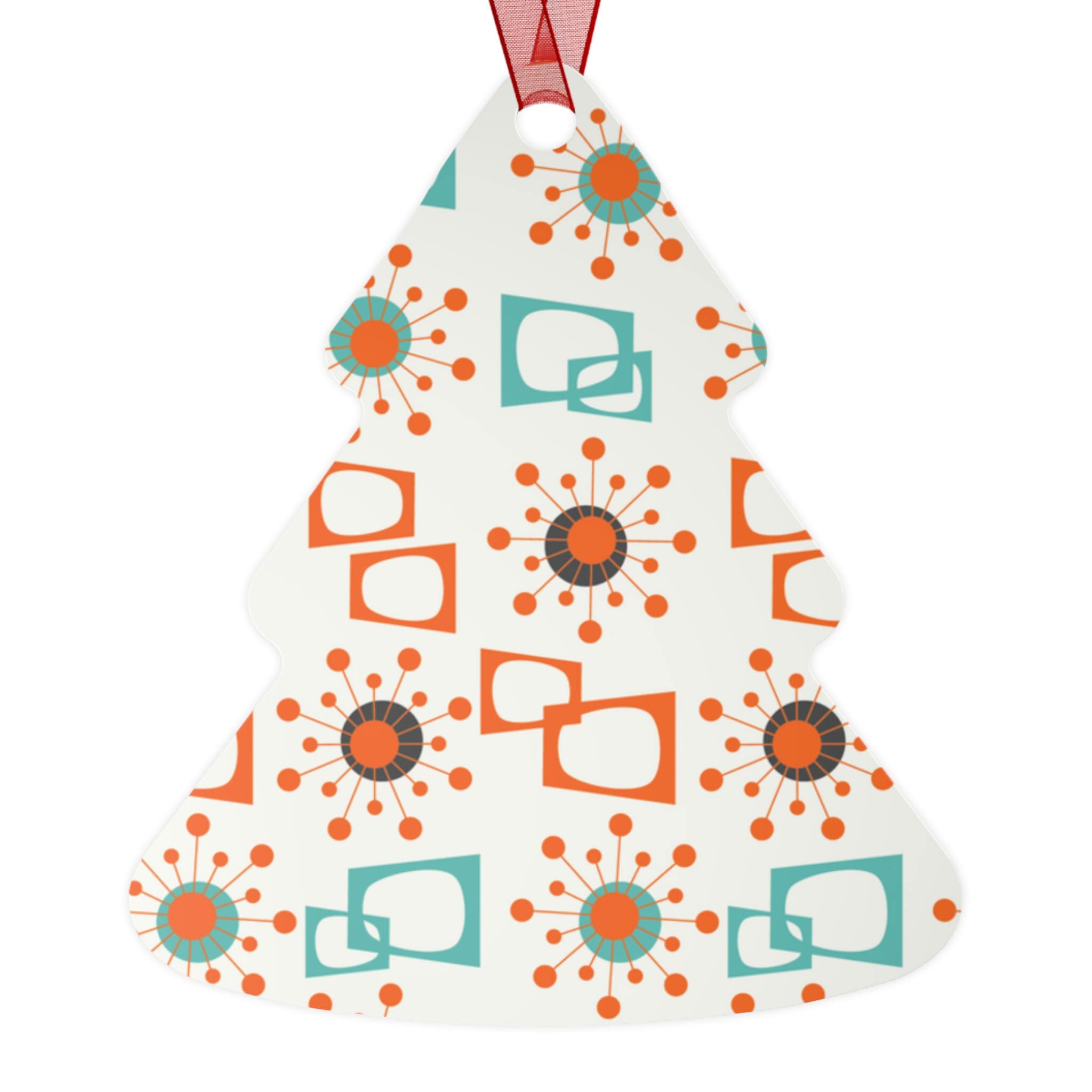 Mid-century Modern Atomic Starburst Christmas Ornament, Metal, 1950s ...