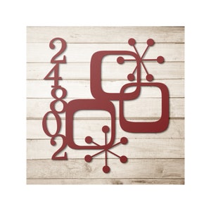 Custom House Numbers, Mid-century Modern Address Numbers, Custom ...