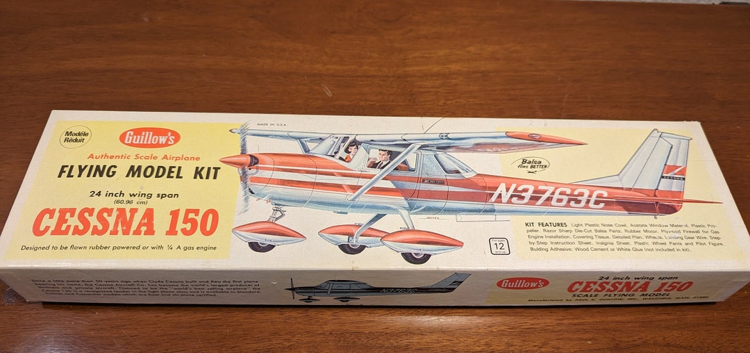 Vintage Guillow's CESSNA 150 Balsa Wood Scale Flying Model - Etsy