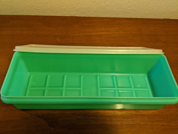 Vintage Tupperware Green Celery Storage #892 Vegetable Crisper Keeper ...