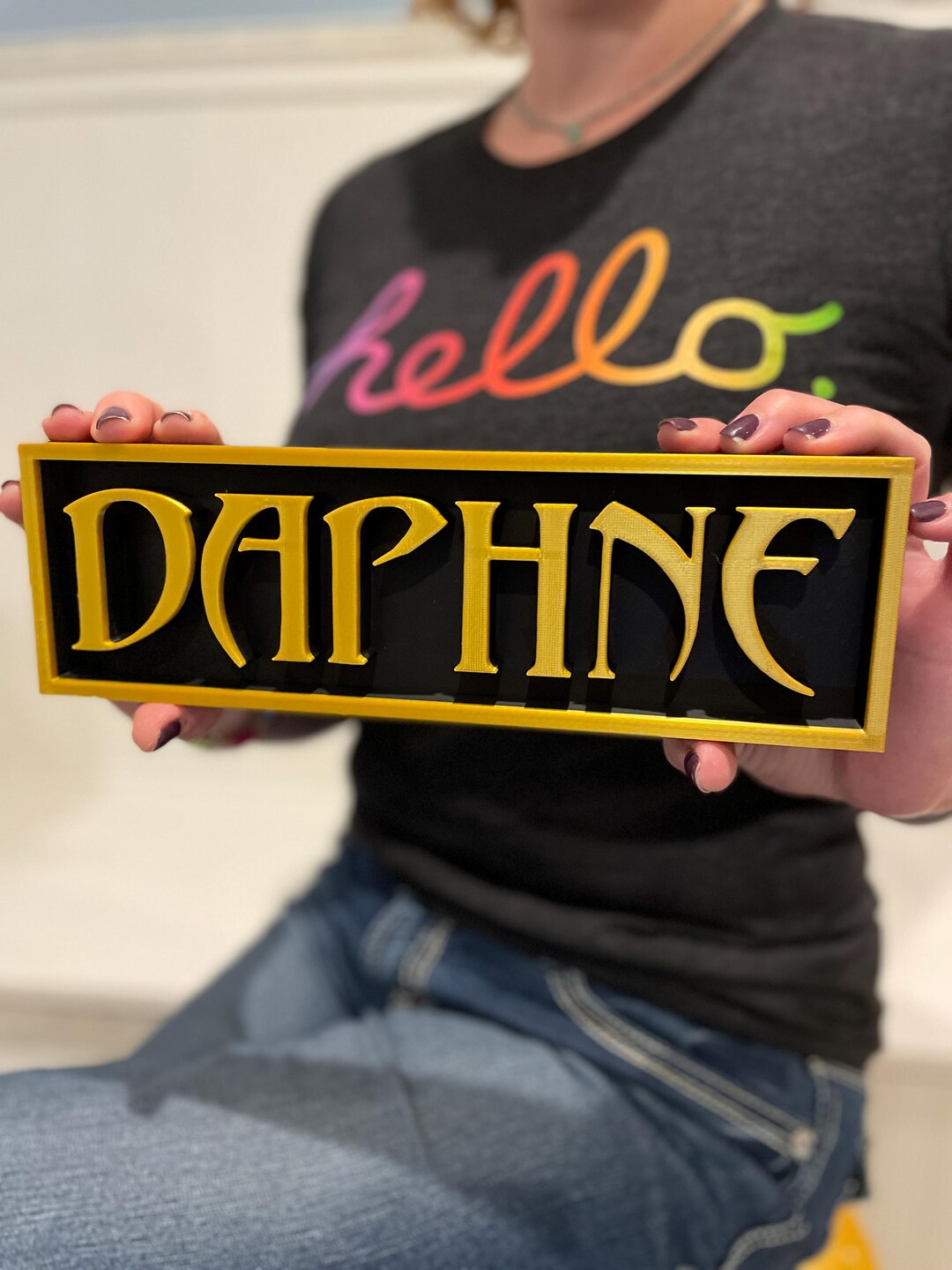 DAPHNE 3D Printed Game Console Placard, Retro Gaming Console Sign ...