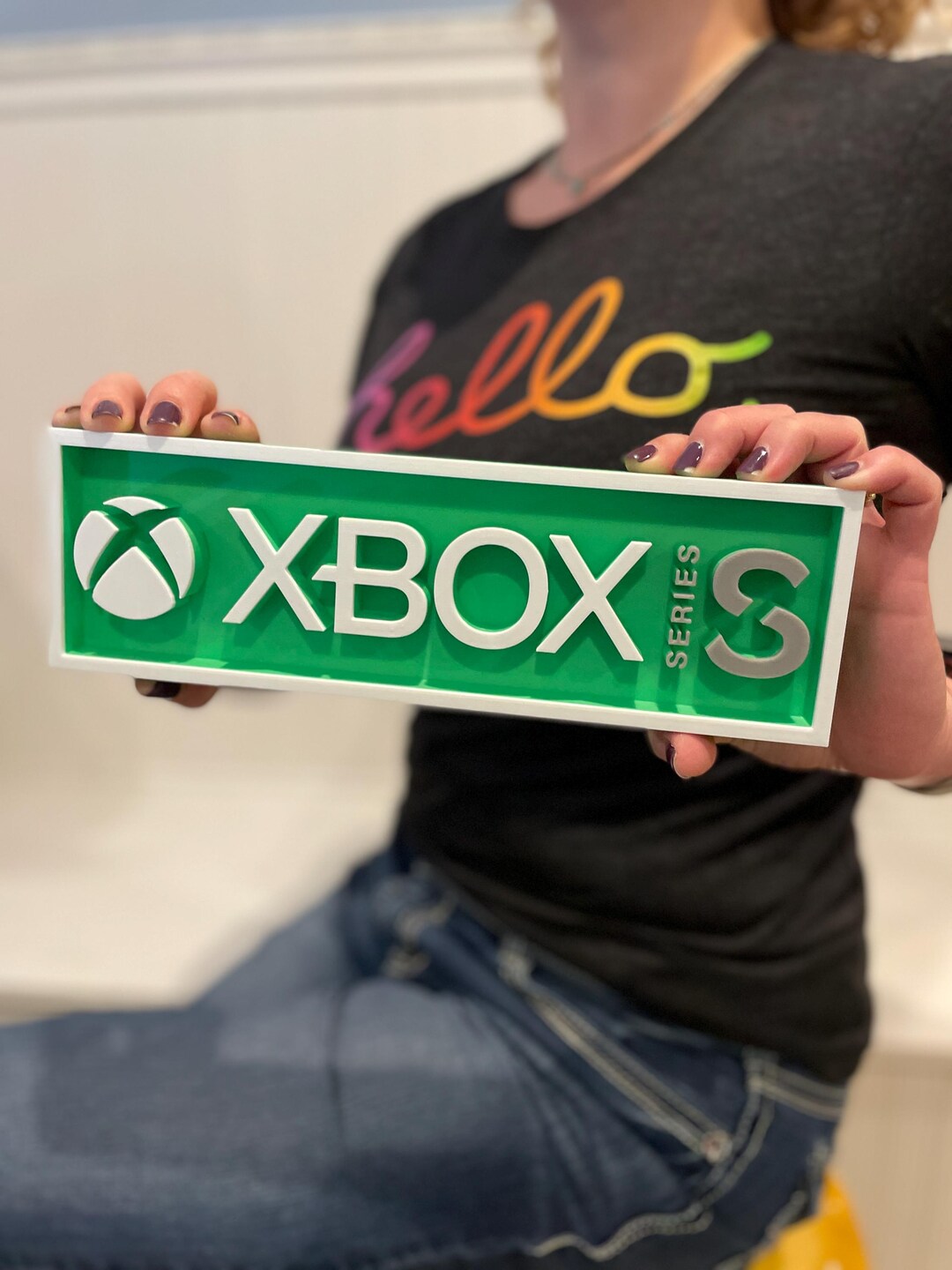 XBOX SERIES S 3D Printed Game Console Placard, Retro Gaming Console ...