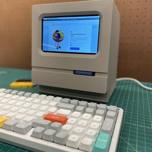 Macintosh Mini SUPER Cute 4, 75% Scale Macintosh Classic 3D Printed ...