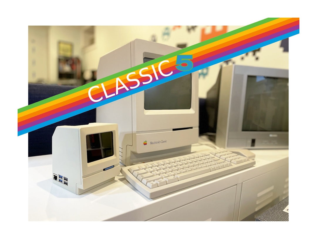 Macintosh Mini Cute 5, 40% Scale Macintosh Case Computer System 3D ...