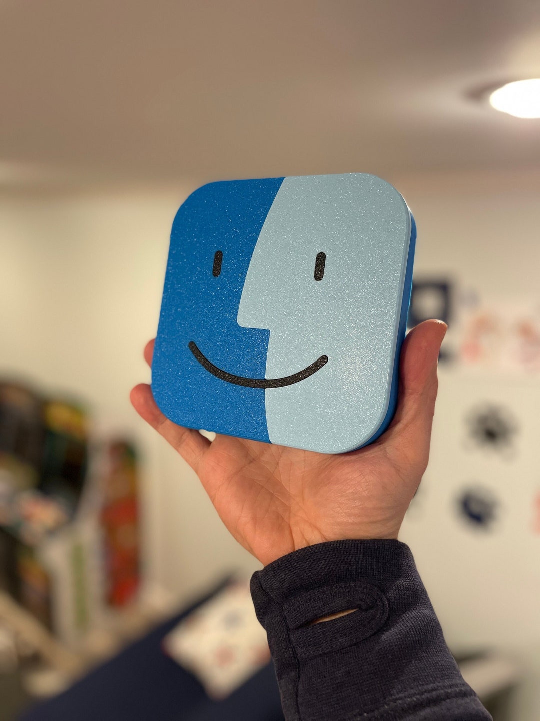 Macintosh Finder Icon Sign - Double-sided Apple Logo, 3D Printed, 3 ...