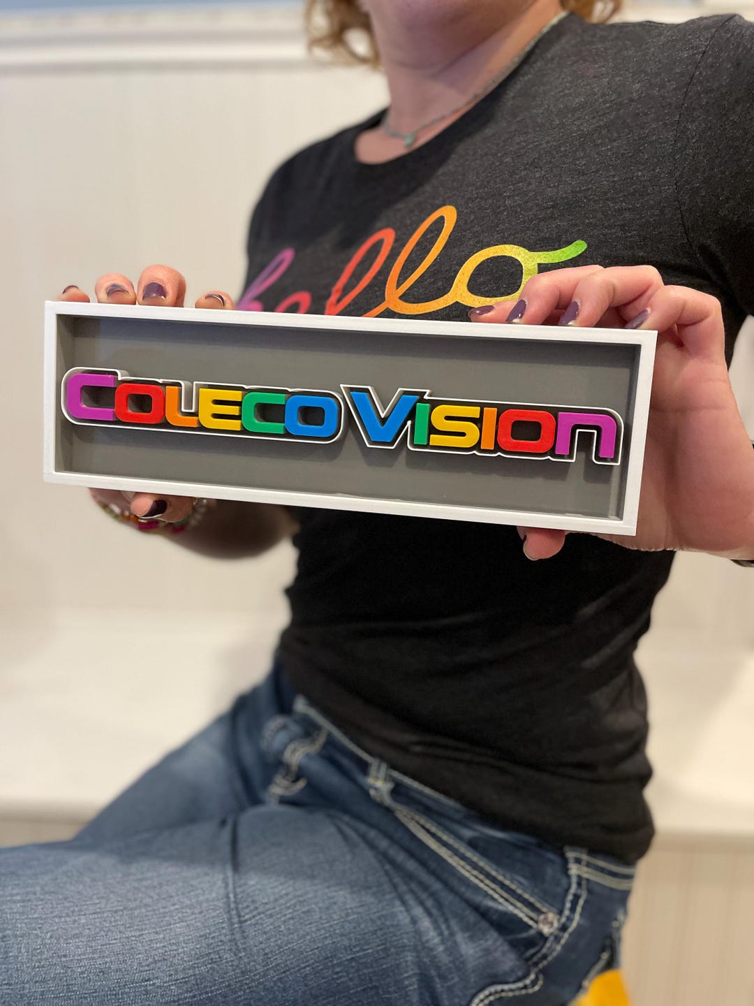 COLECO VISION 3D Printed Game Console Placard, Retro Gaming Console ...