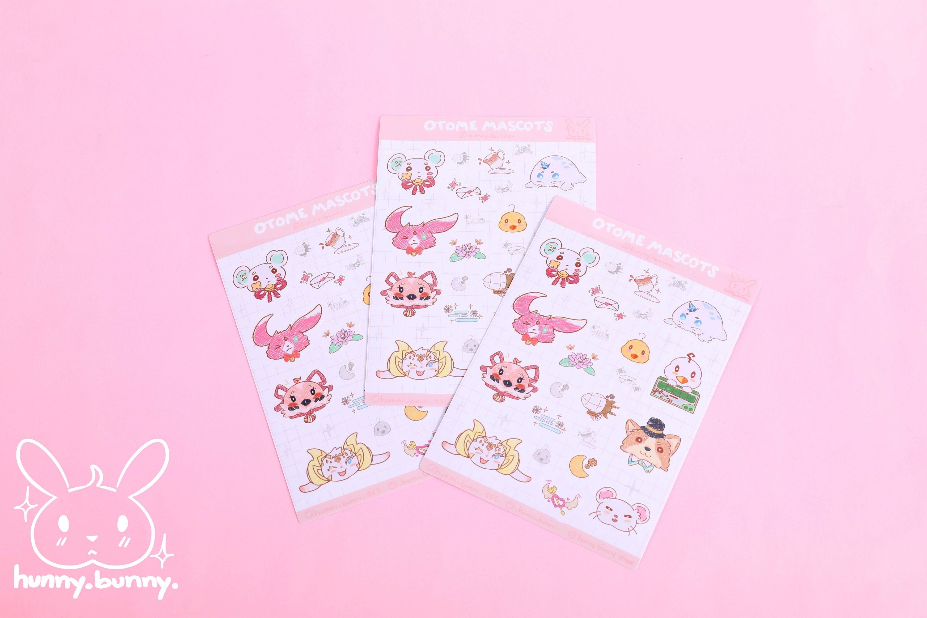 Otome Mascots Sticker Sheet - Etsy