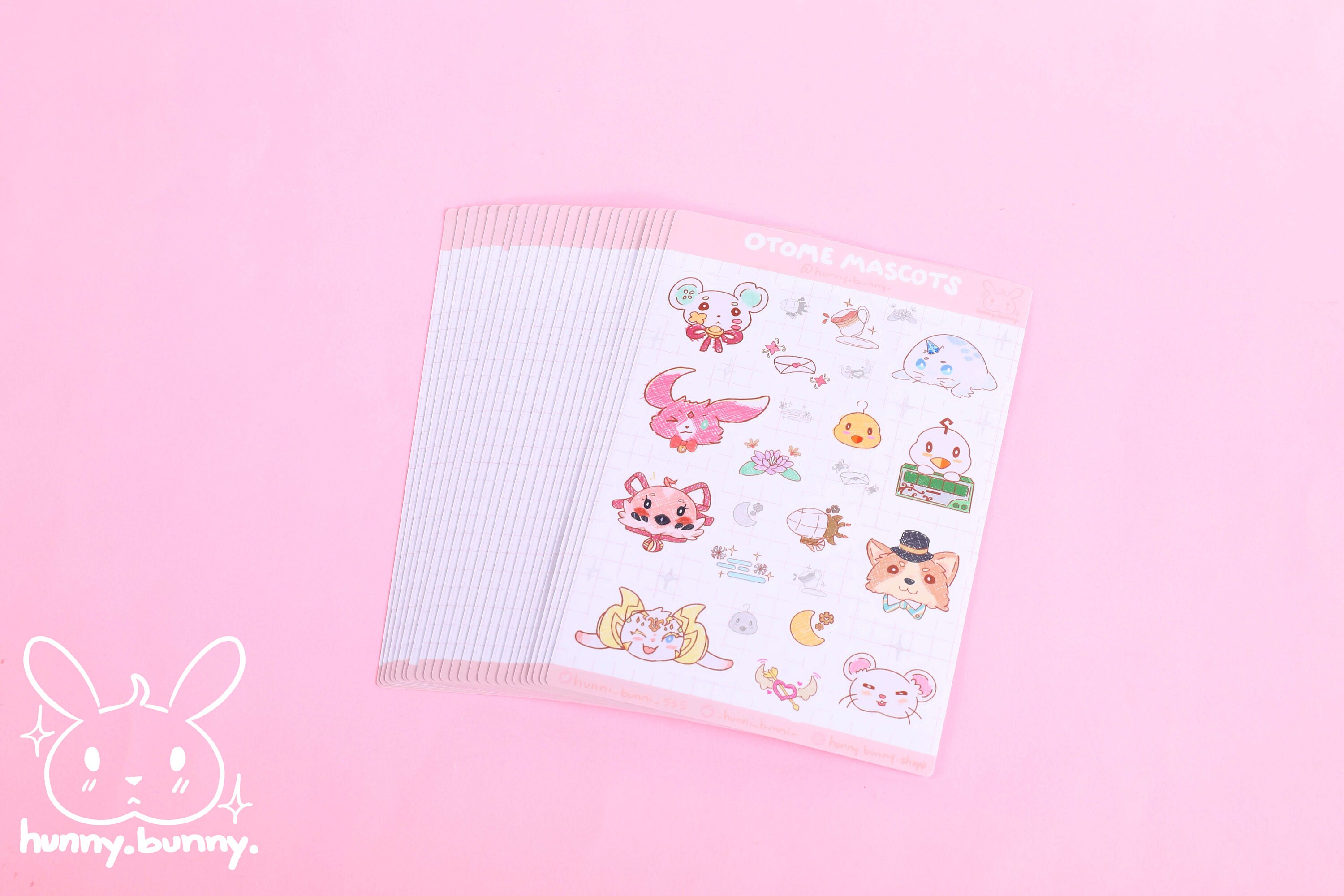 Otome Mascots Sticker Sheet - Etsy
