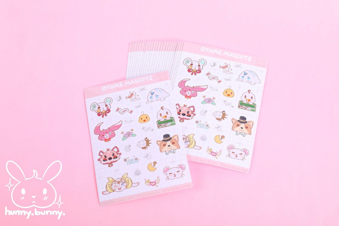 Otome Mascots Sticker Sheet - Etsy
