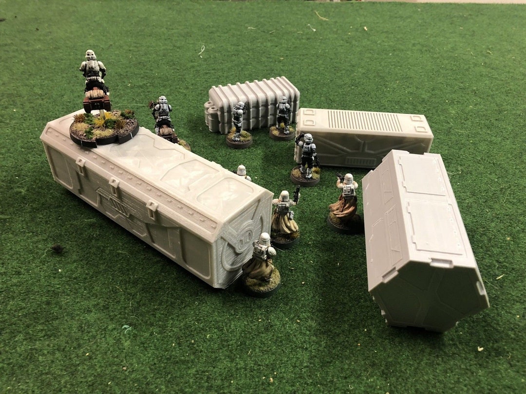 Star Wars legion WH40K Infinity Compatible Terrain Crates - Etsy Österreich
