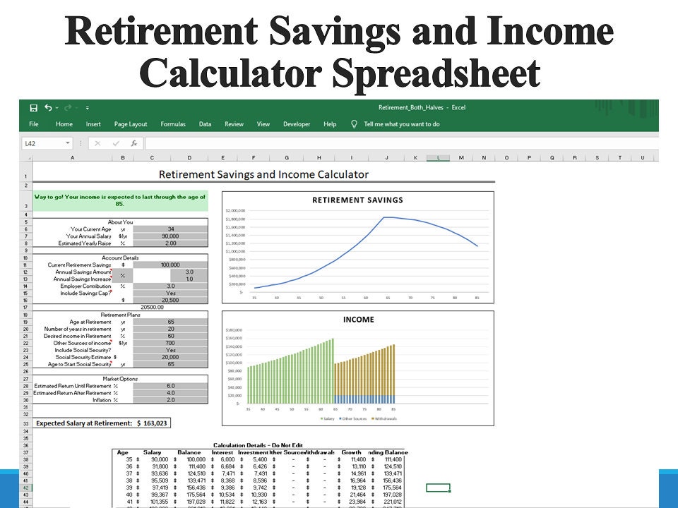 Retirement Excel Template