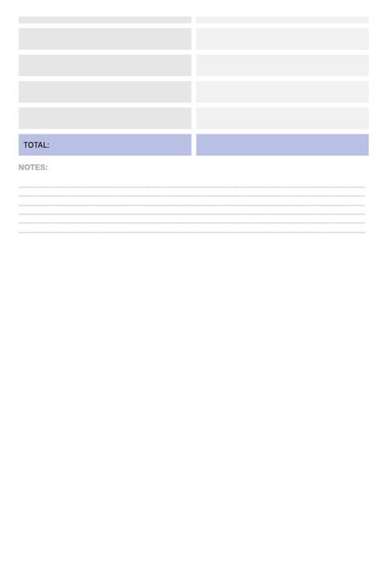 Minimalistic Budget Template - Etsy