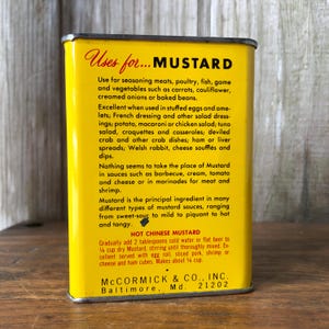 Vintage Schilling Mustard Spice Tin - Etsy
