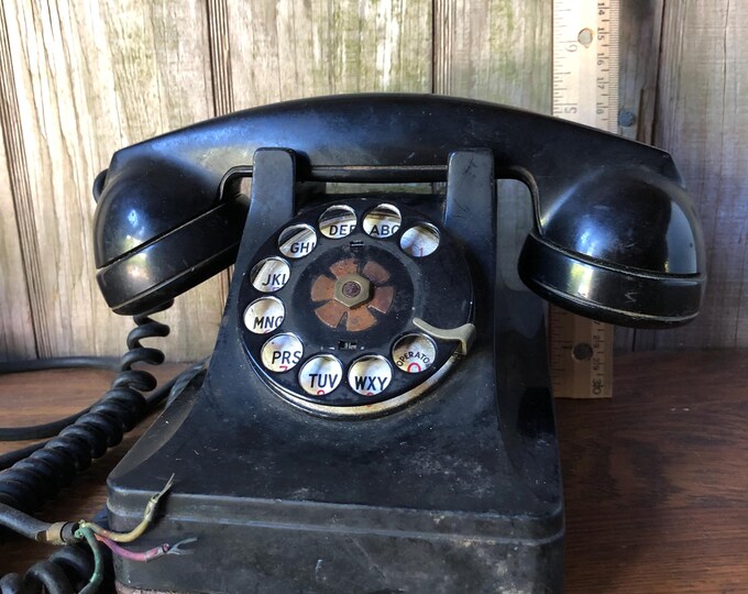 Antique Rotary Dial Phone - Model 302 E/G - Old School - Etsy