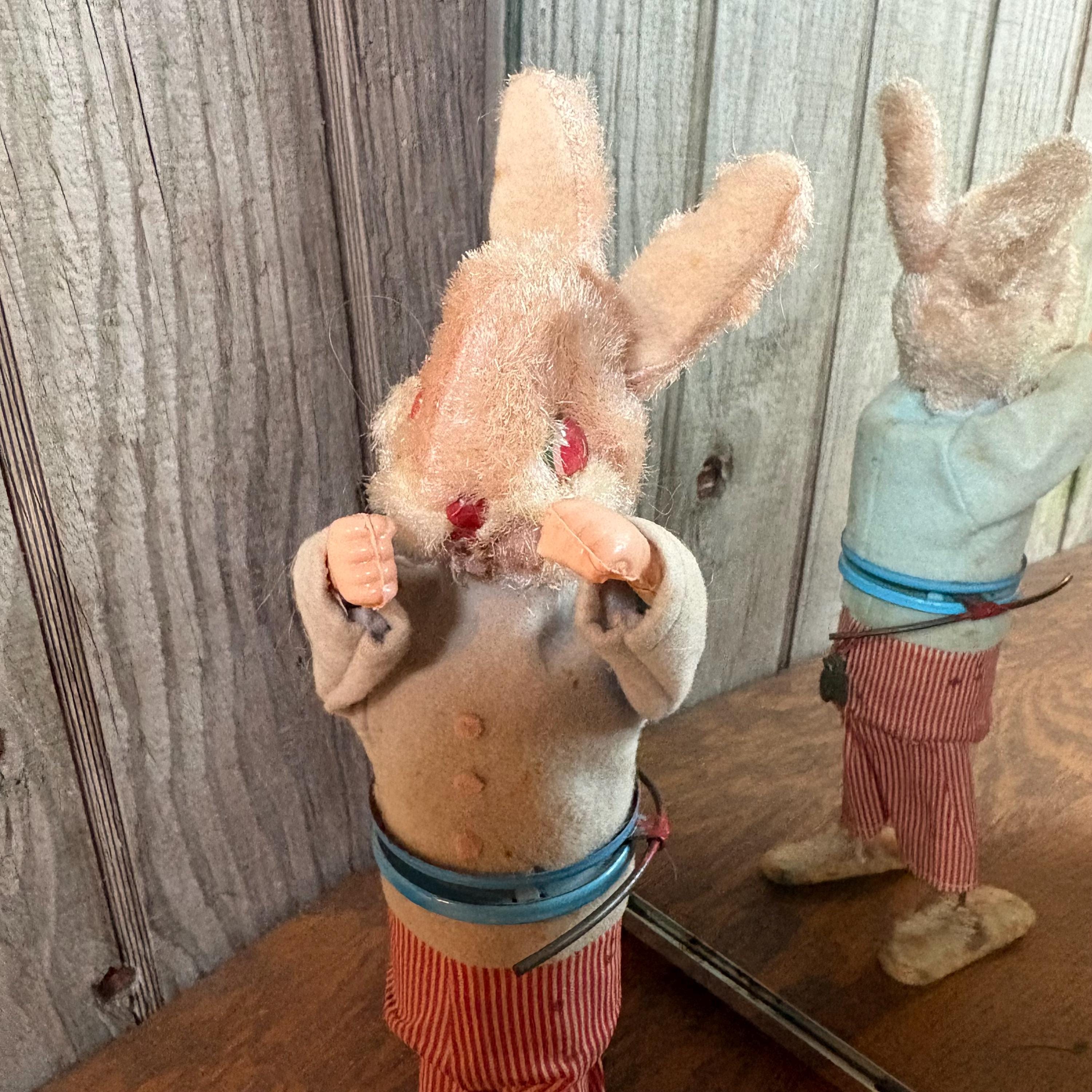 Vintage Mechanical Hula Bunny by Alps Toys - Dancing Rabbit - Etsy