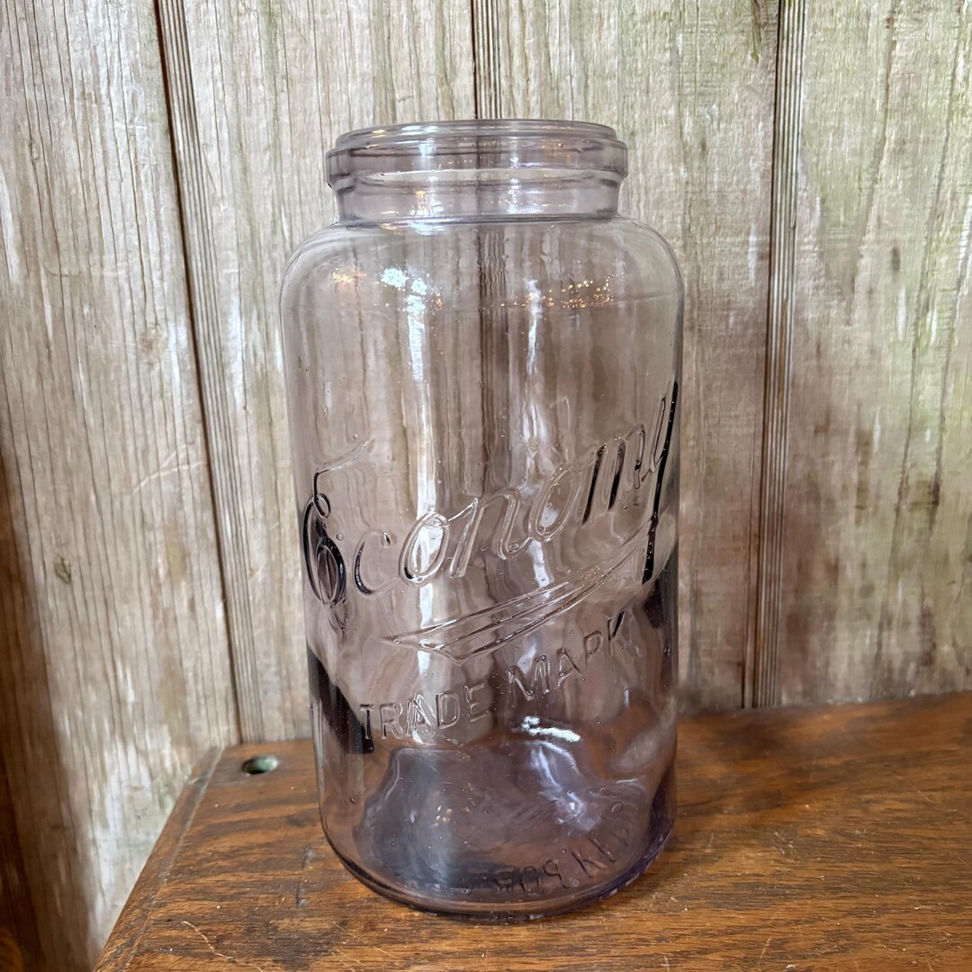 Large Economy Canning Jar - Purple Glass - Portland OR - Kerr - Etsy