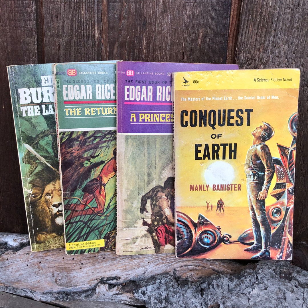 Vintage Paperbacks Edgar Rice Burroughs and Manly Banister - Etsy