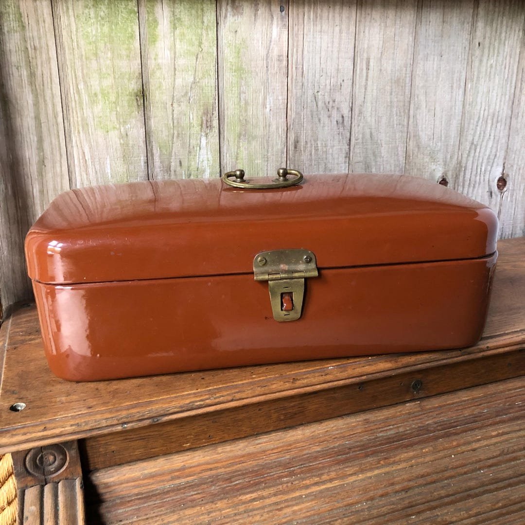MCM Vewag Eschebach Enamelware Bread Box Germany - Etsy