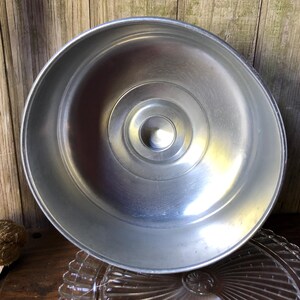 Kromex Aluminum Cake Cover With Glass Footed Cake Plate - Etsy