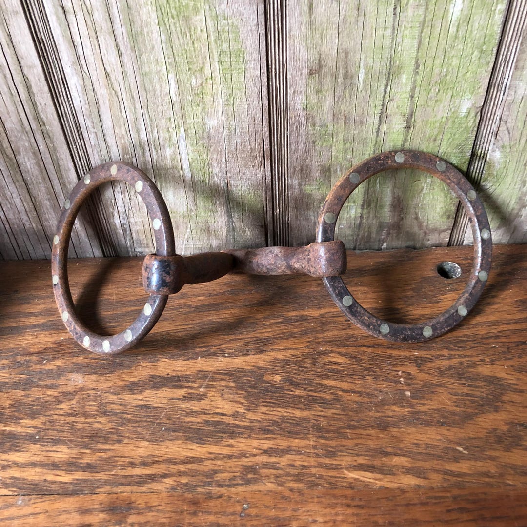 Antique Snaffle Bit Rustic Primitive Ranch Decor - Etsy