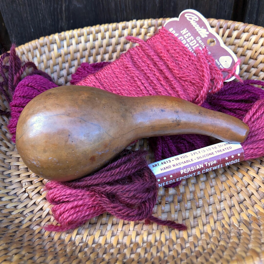 Vintage Dried Gourd Darning Egg - Home Grown - Etsy