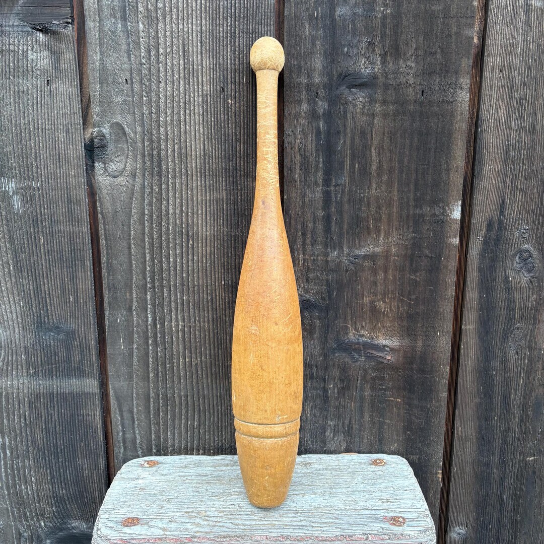 Antique Wood Juggling Exercise Pin - Primitive Rustic Decor - Etsy