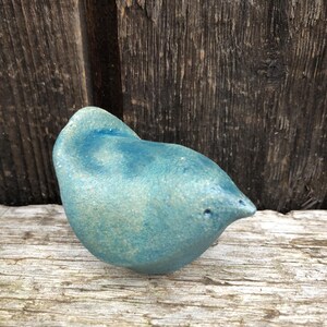 Clay Bluebird Trio - Studio Pottery Blue Birds - Etsy