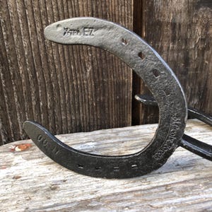St. Croix Forge Diamond Hot Forged Horseshoe Hook Hanger Western Ranch ...