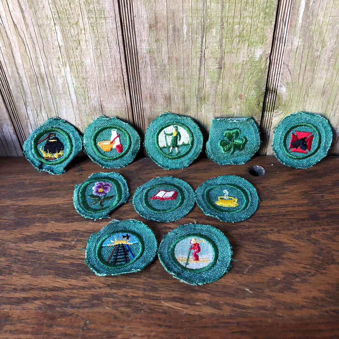 Vintage Embroidered Girl Scout Badges Lot of 10 - Etsy