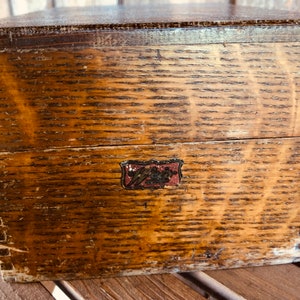 Antique Wood / Card Catalog File Box by Weis - Etsy