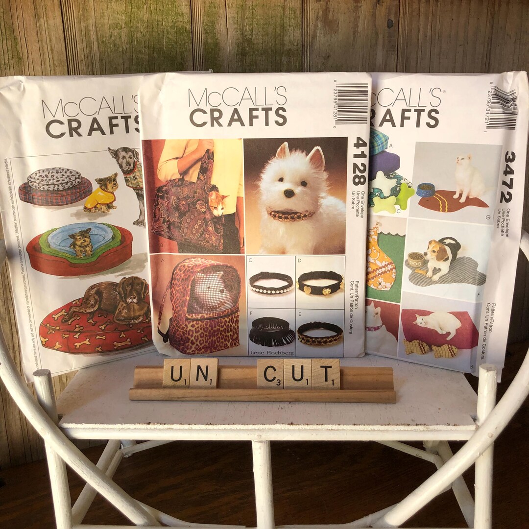 Vintage Un-cut Mccall's Sewing Patterns - Lot of 3 - Pet Accessories - Etsy