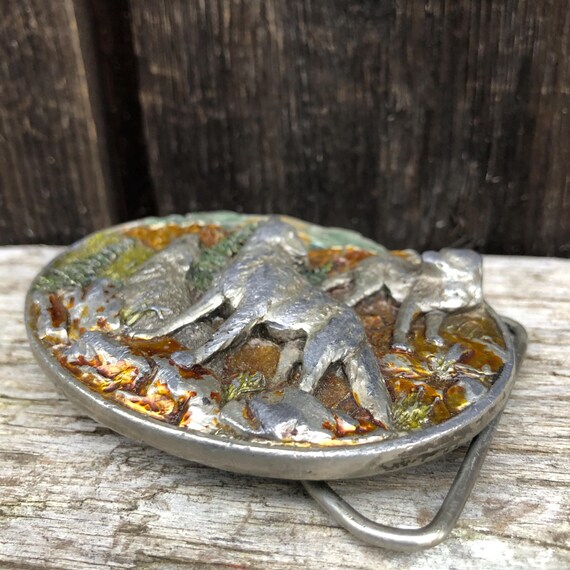 Bergamot Siskiyou Belt Buckle - Tri Color Brass with … - Gem