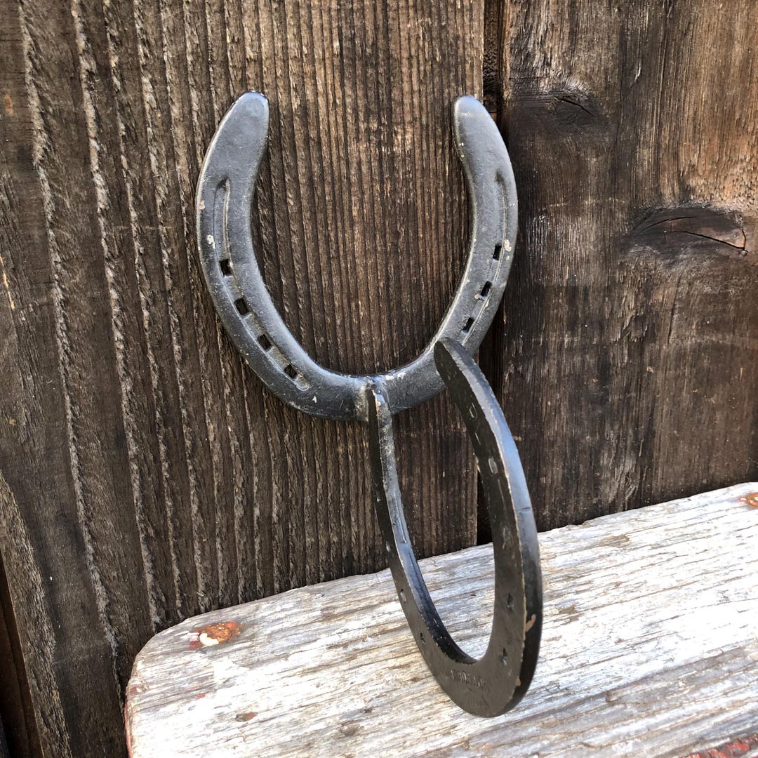 St. Croix Forge Diamond Hot Forged Horseshoe Hook Hanger Western Ranch ...