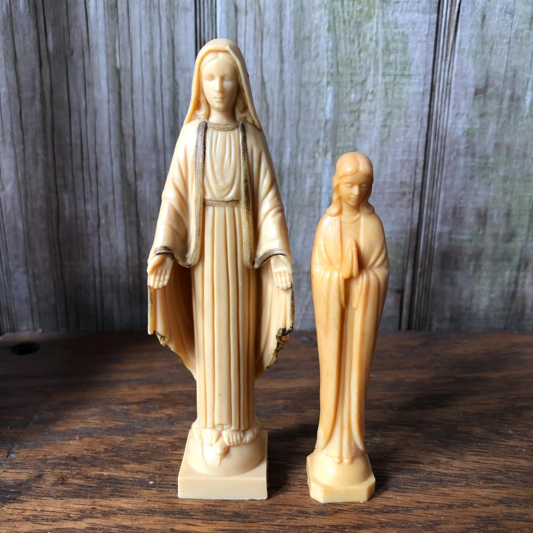 Virgin Mary Plastic Statues - Blessed Mother Statuary - Etsy