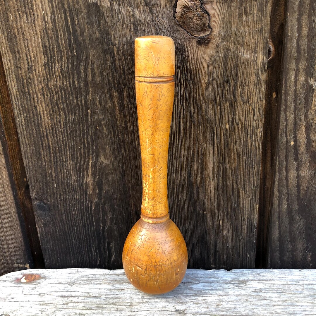 Wood Darning Egg - Long Handle - Etsy