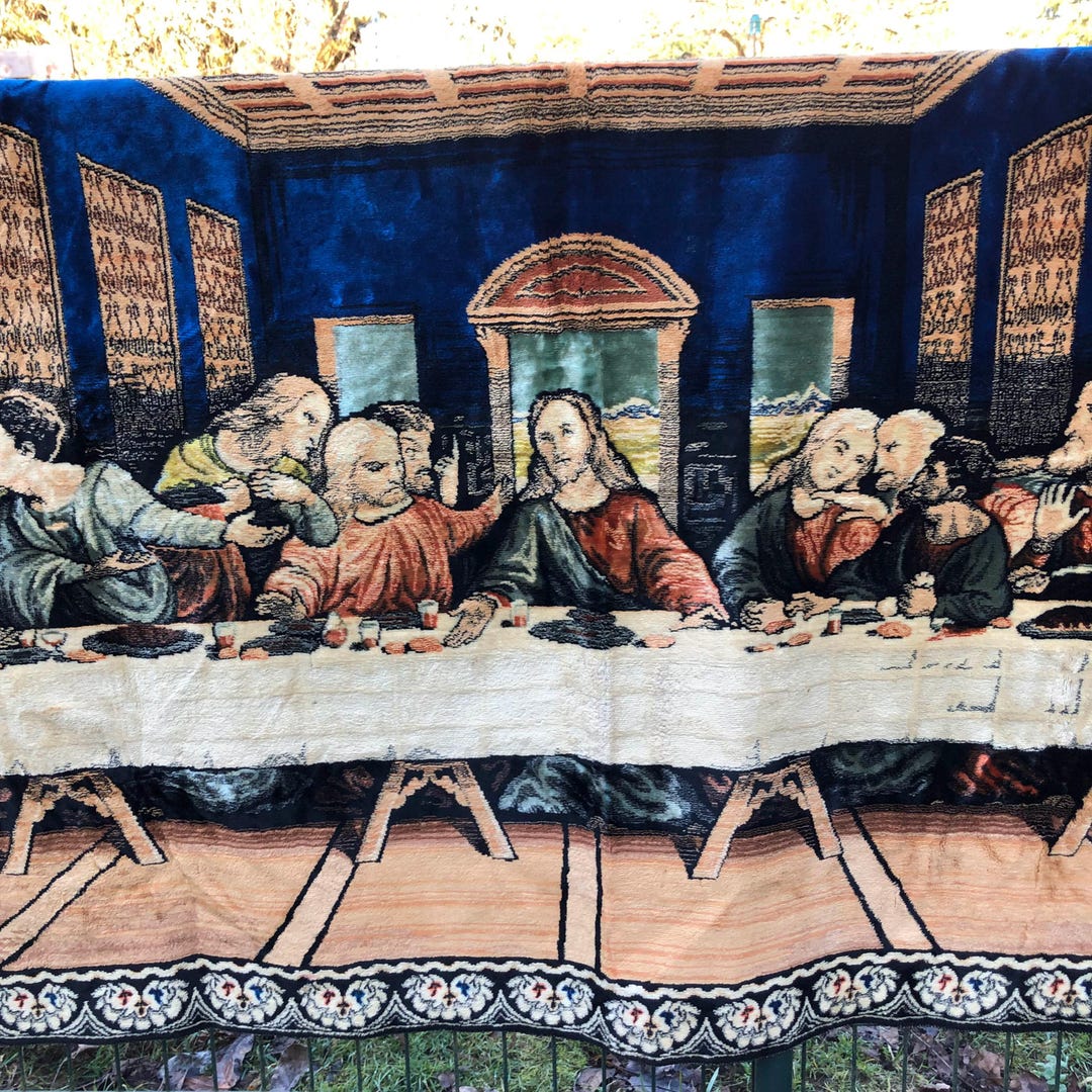 Vintage Extra Large Last Supper Tapestry - Wall Hanging - Etsy
