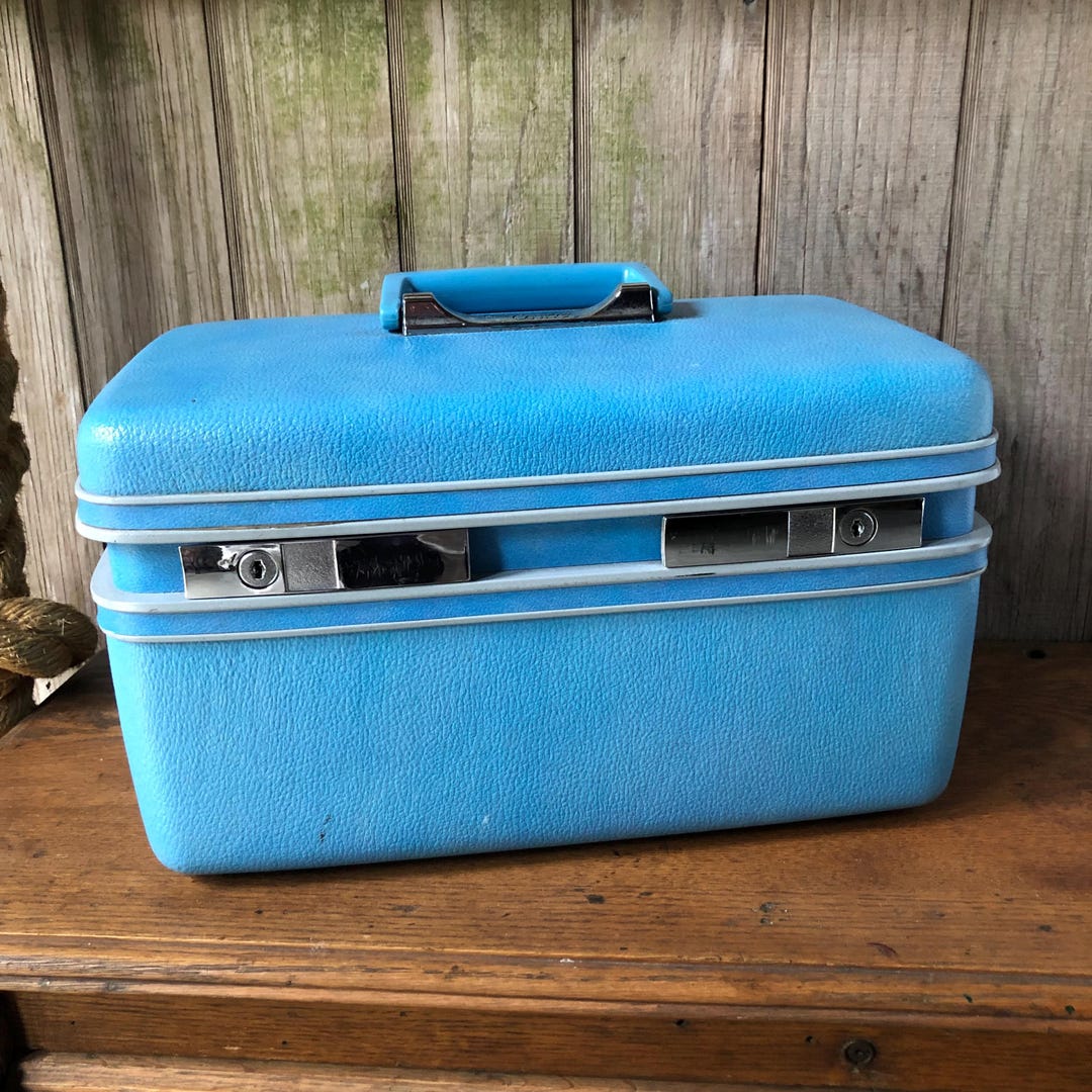 Blue Sears Courier Train Case by Samsonite - Etsy