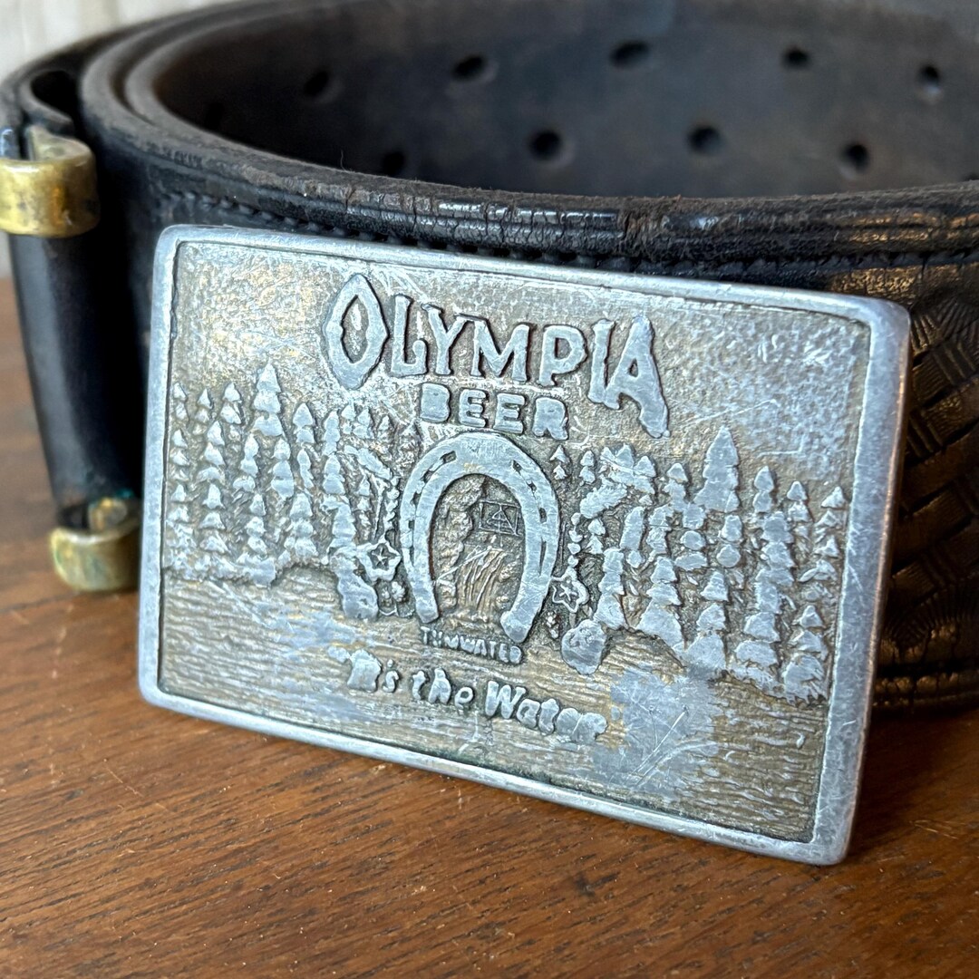 Vintage Olympia Beer Belt Buckle - Tumwater Washington - Etsy