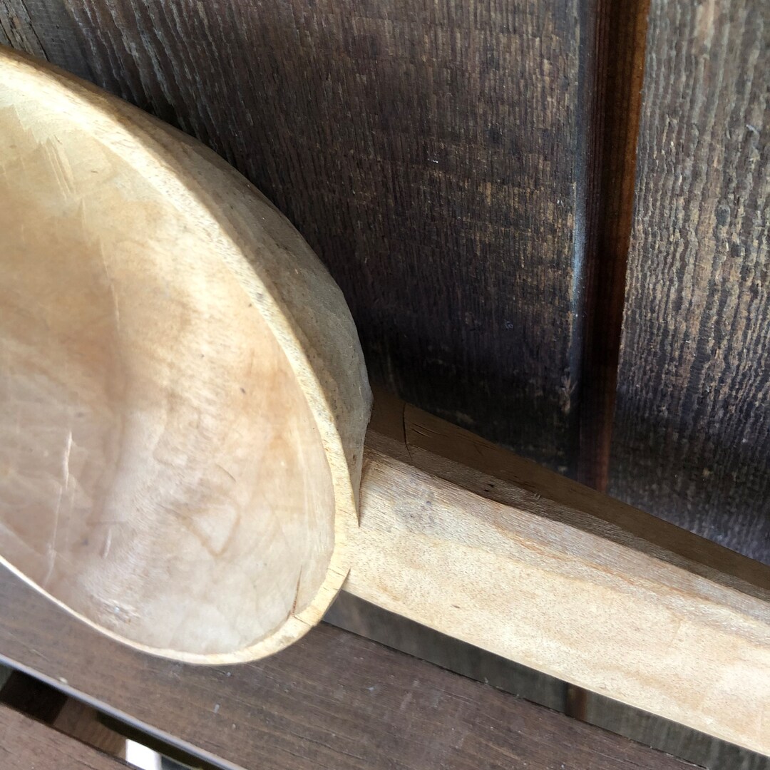 Vintage Large Carved Wood Spoon Ladle Cajun Cooking Gumbo - Etsy