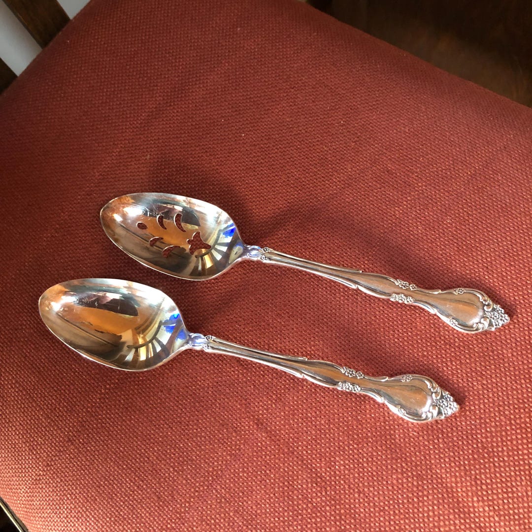 Vintage Community Silver Plate Serving Spoons - Etsy