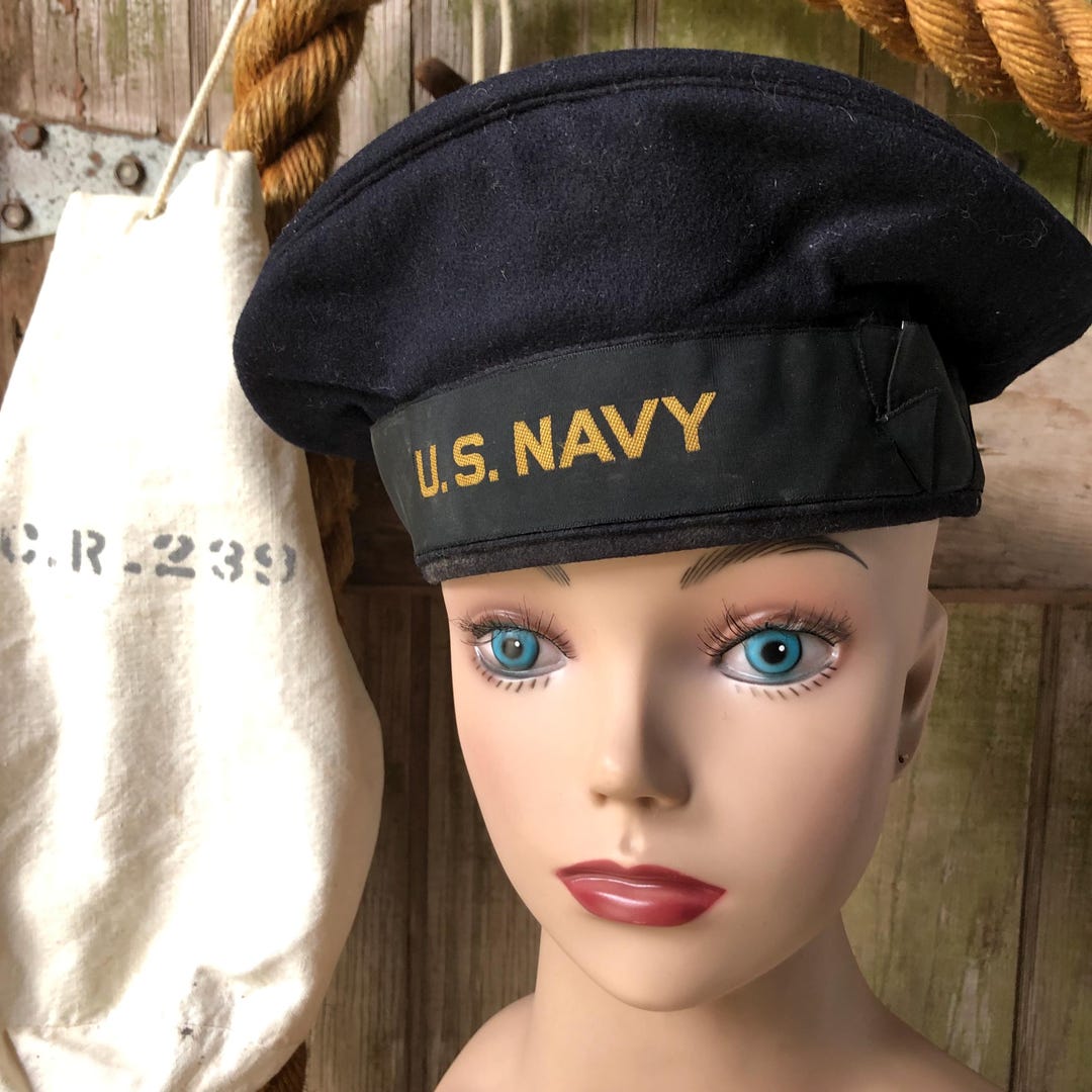 Vintage WWII Navy Cap - Etsy