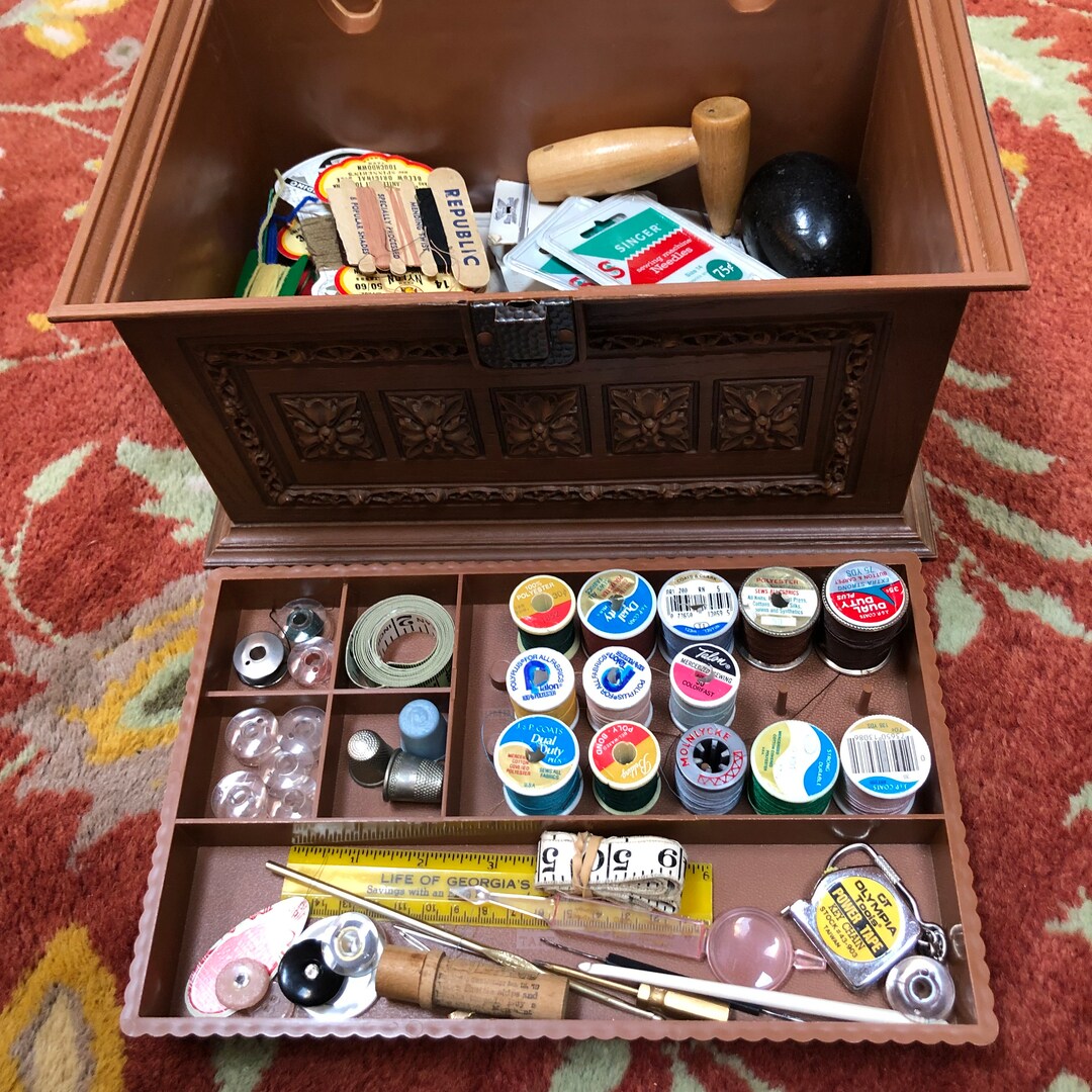 Max Klein Sewing Box With Vintage Sewing Supplies and Notions - Etsy