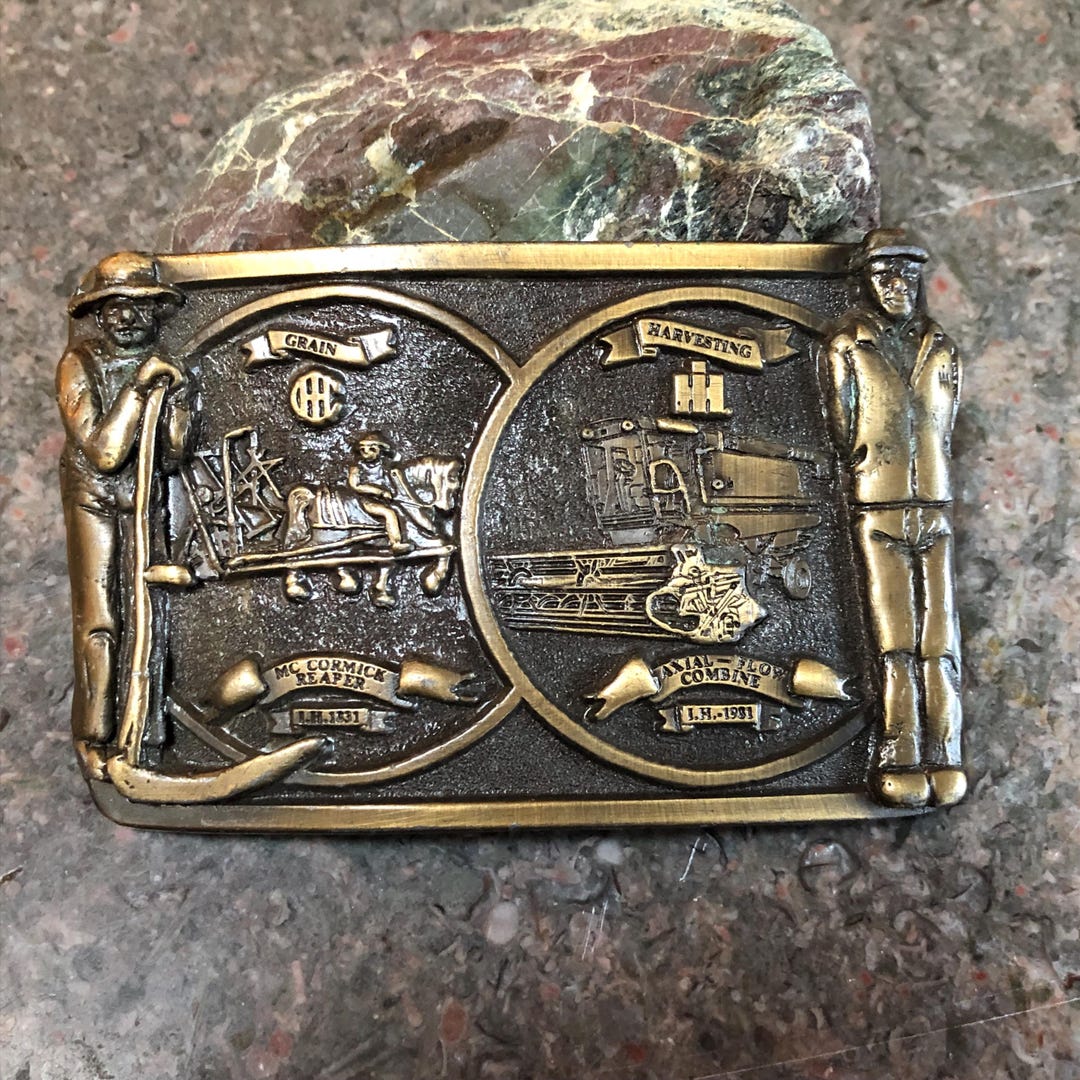 Farming Harvesting Belt Buckle - International Harvester Co. - Etsy