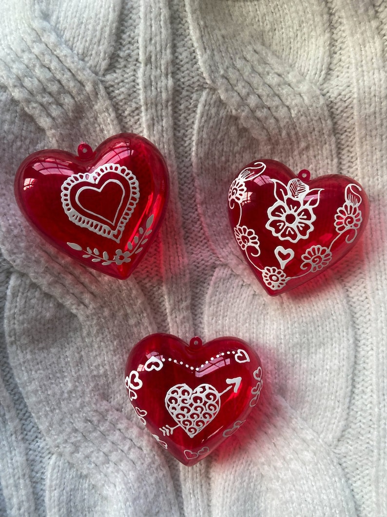 Plastic Henna Heart Containers - Etsy