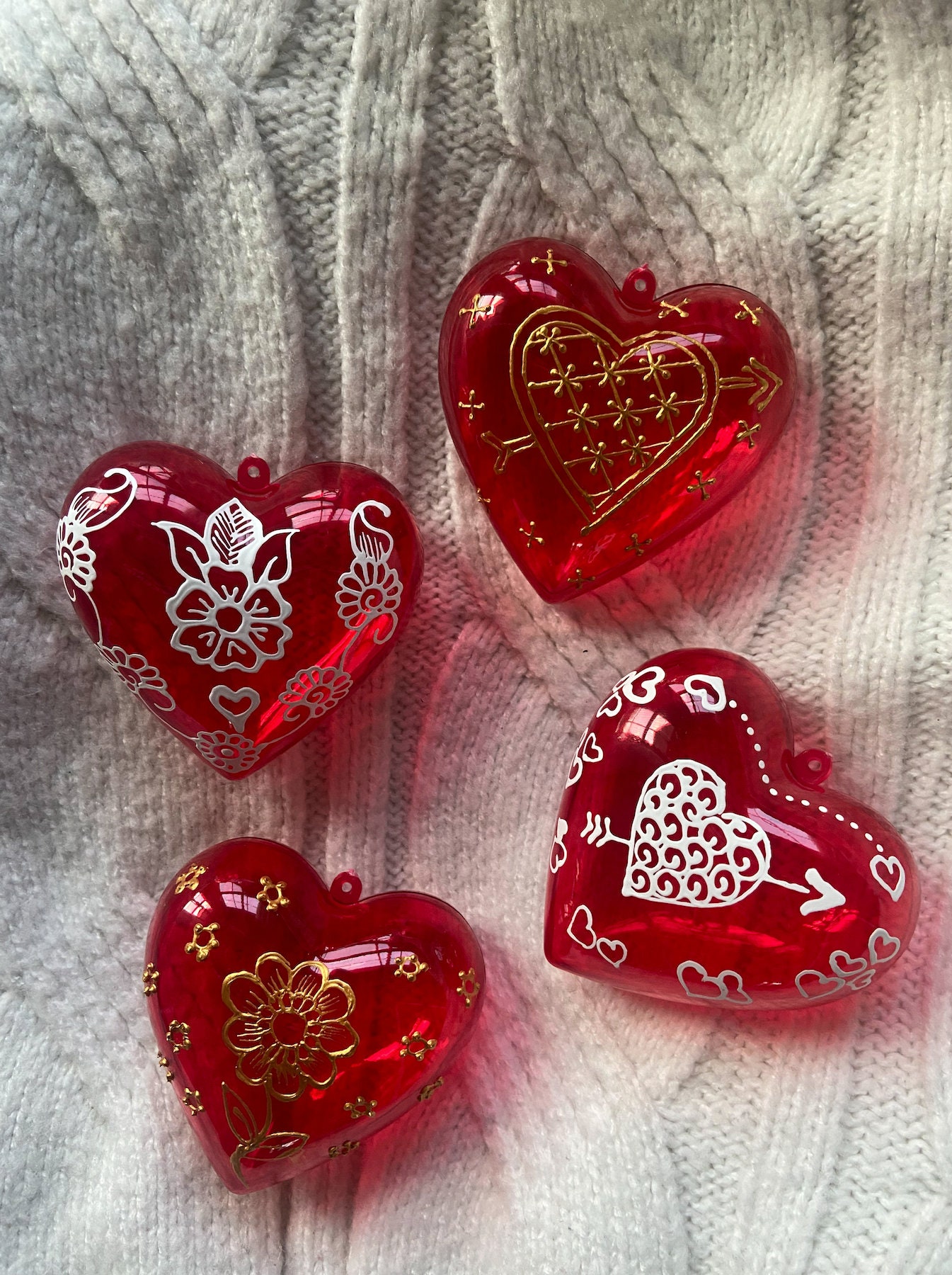 Plastic Henna Heart Containers - Etsy